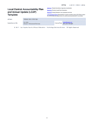 Fillable Online elcap lacoe Template LCFF Evaluation Rubrics ...