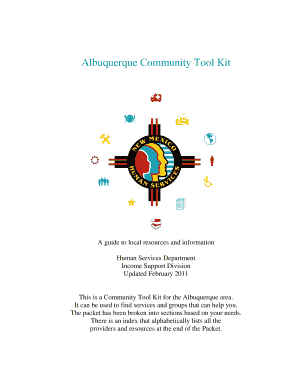 Fillable Online This is a Community Resource Packet for the Albuquerque ...
