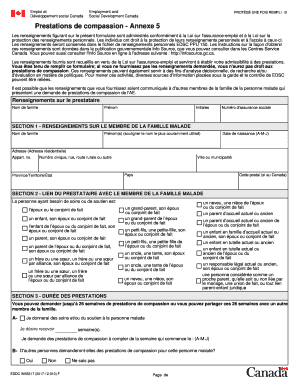 Fillable Online ESDC INS5217 - Service Canada Forms Fax Email Print ...