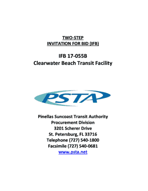 Fillable Online IFB 17-055B Clearwater Beach Transit Facility Fax Email Print - pdfFiller