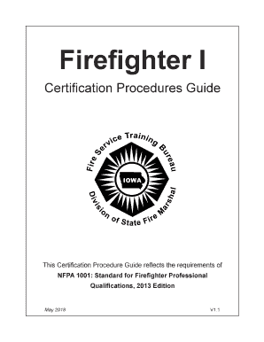Fillable Online NFPA 1001: Standard for Firefighter Professional Fax ...