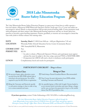 Fillable Online boat and obtain a Minnesota DNR Watercraft Operators ...