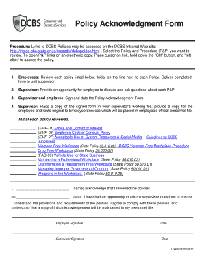 Fillable Online Procedure: Links to DCBS Policies may be accessed on ...
