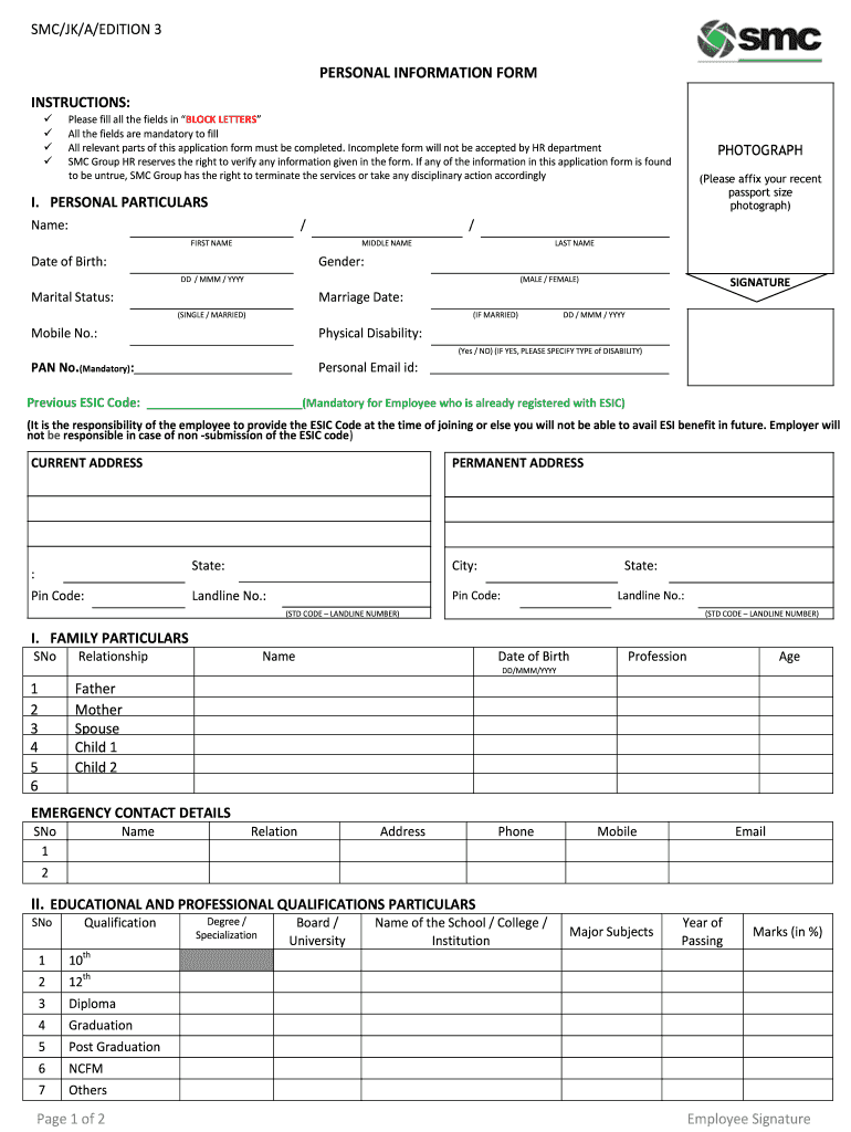 Smc Mitr - Fill Online, Printable, Fillable, Blank | pdfFiller
