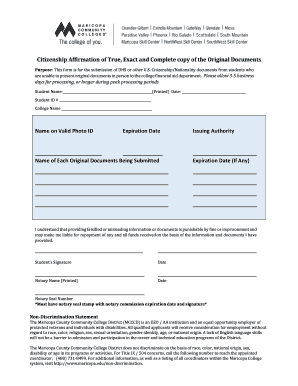 Fillable Online Citizenship Affirmation Form Fax Email Print - pdfFiller