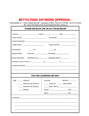 Fillable Online Bill artwork approval form.pdf Fax Email Print - pdfFiller