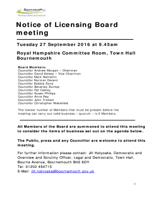 Fillable Online Notice of Licensing Board Fax Email Print - pdfFiller