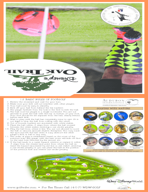 Fillable Online 12 BASIC RULES OF FOOTGOLF - golfwdw.com Fax Email ...