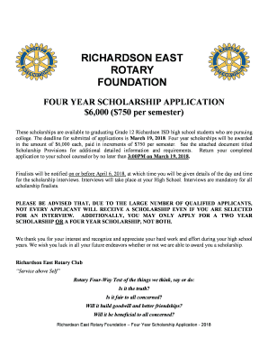 Fillable Online RICHARDSON EAST ROTARY FOUNDATION - schools.risd.org ...