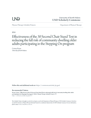 Fillable Online Effectiveness of the 30 Second Chair Stand Test in ...