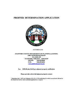 Fillable Online PROFFER DETERMINATION APPLICATION Fax Email Print ...