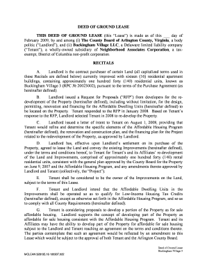 Fillable Online deed of ground lease - Granicus Fax Email Print - pdfFiller