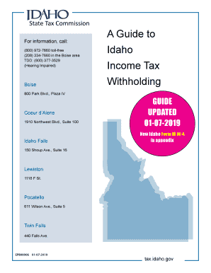 Fillable Online tax idaho New Idaho Form ID W-4 Fax Email Print - pdfFiller