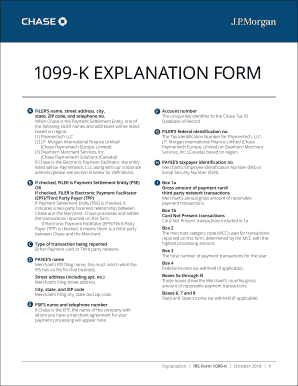 Fillable Online 1099-K EXPLANATION FORM Fax Email Print - pdfFiller