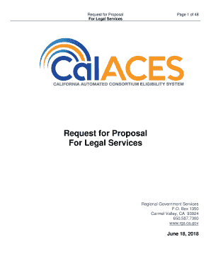 Fillable Online Request for Proposal For Legal Services - Regional ...