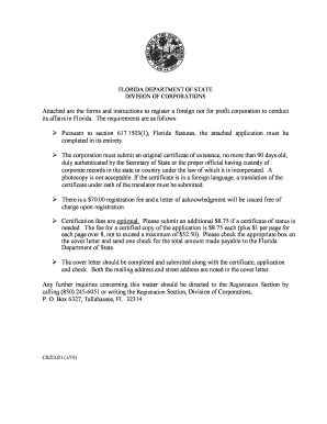 Fillable Online Quick Facts - Florida Department of State Fax Email ...