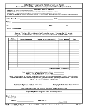 Fillable Online USAR Form 109-R Fax Email Print - pdfFiller