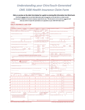 Fillable Online CMS-1500 (02-12) Health Insurance Claim Form - PDF Fax Email Print - pdfFiller