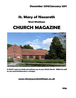 72+ Free Editable Church Magazine Templates in MS Word [DOC] | pdfFiller