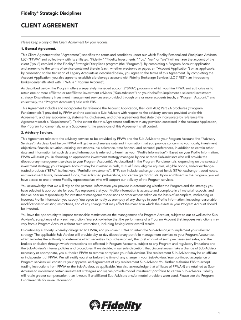 Fillable Online Client Agreement Template: DIY Legal Template For a ...