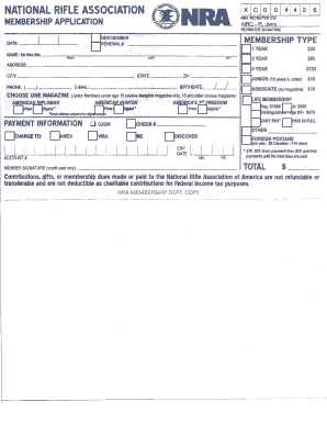Fillable Online NATIONAL RIFLE ASSOCIATION - Nicolet Rifle Club Fax ...