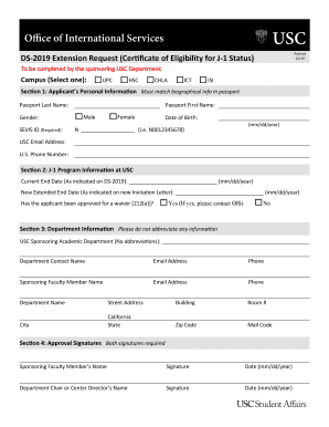 Fillable Online DS 9 Extension Request Certificate of Eligibility ... Fax Email Print - pdfFiller