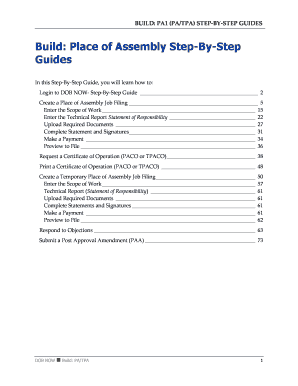 Fillable Online BUILD: PA1 (PA/TPA) STEP-BY-STEP GUIDES Fax Email Print ...