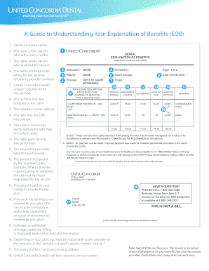 Fillable Online Understanding Your EOB - unumdental.com Fax Email Print - pdfFiller