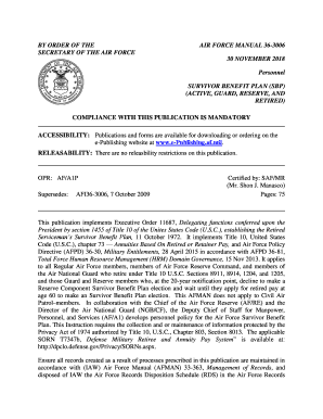 Fillable Online AIR FORCE MANUAL 36-3006 Fax Email Print - pdfFiller