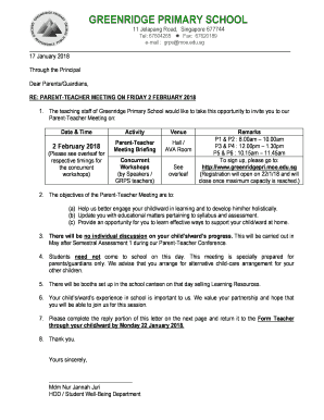 Fillable Online GREENRIDGE PRIMARY SCHOOL Fax Email Print - pdfFiller
