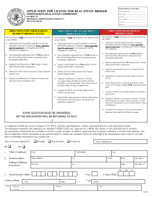 Fillable Online FOR OFFICIAL USE ONLY APPLICATION FOR LICENSE Fax Email ...