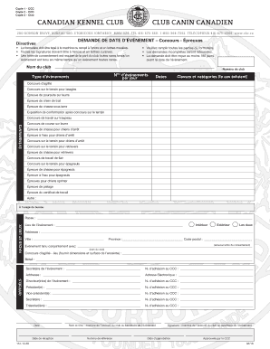 Fillable Online Formulaires et Rglements CKC Fax Email Print - pdfFiller