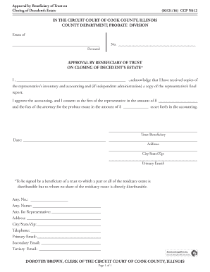 Fillable Online Probate Division Cover Sheet - Clerk of the Circuit ...