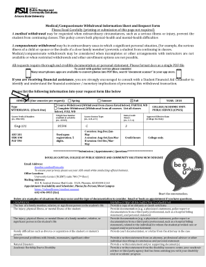 Fillable Online request for documented medical withdrawal - Public ...