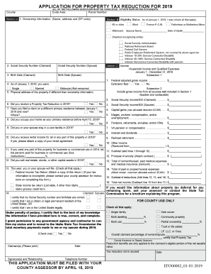 Fillable Online tax idaho application for property tax reduction for ...