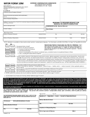 Fillable Online MFDR Form 10M2-1-14 Fax Email Print - pdfFiller