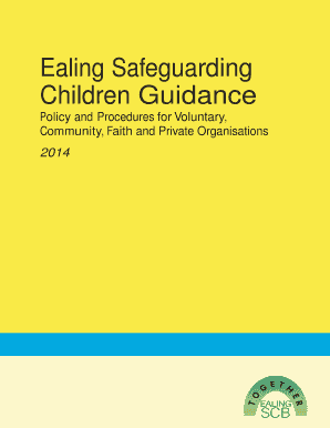 Fillable Online Ealing Safeguarding Children Guidance - Open Objects ...