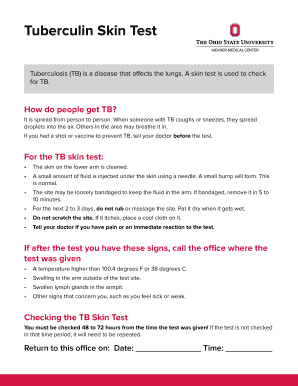 Fillable Online Tuberculin Skin Test - Patient Education Fax Email ...
