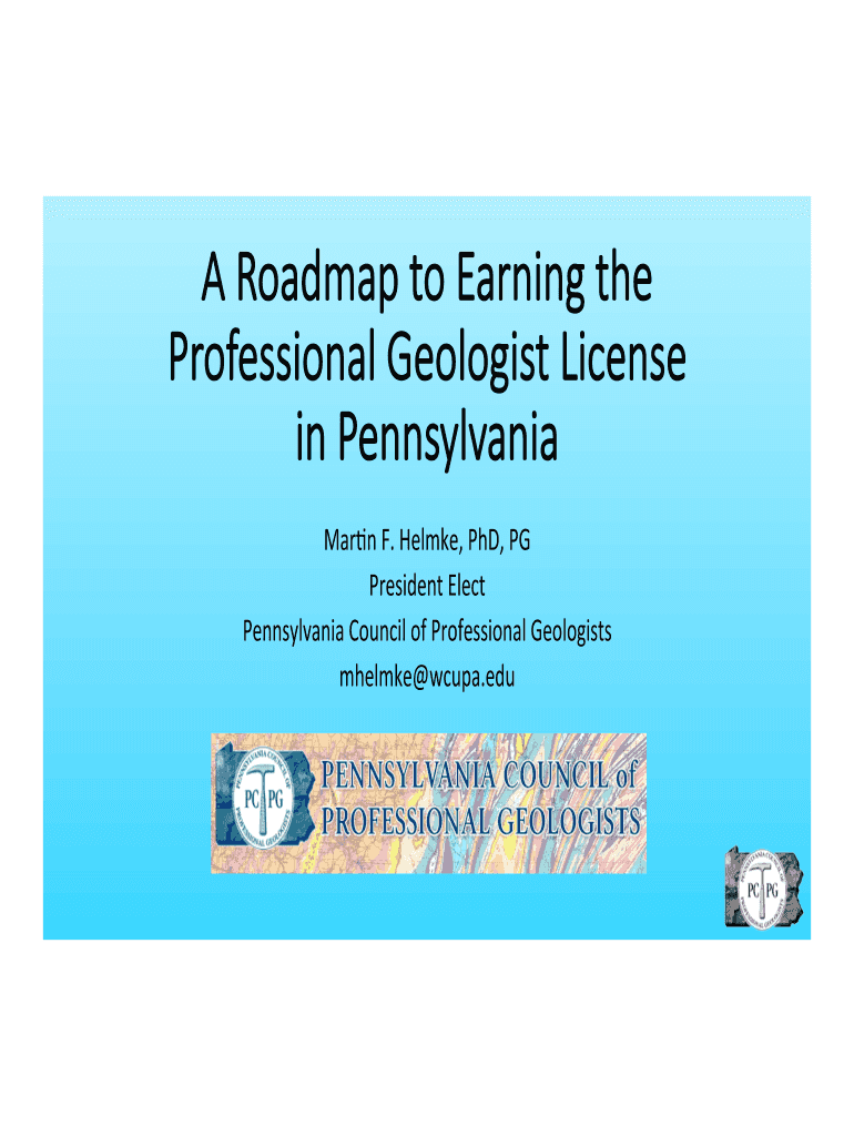 Fillable Online Webinar: A Road Map to Earning the Professional ...