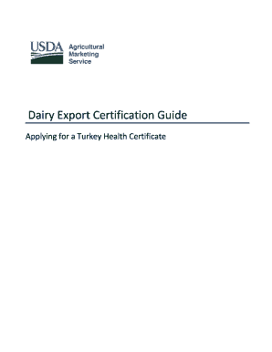 Fillable Online Turkey Health Certificate Instructions Fax Email Print ...