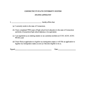 Fillable Online STATUS AFFIDAVIT Fax Email Print - pdfFiller