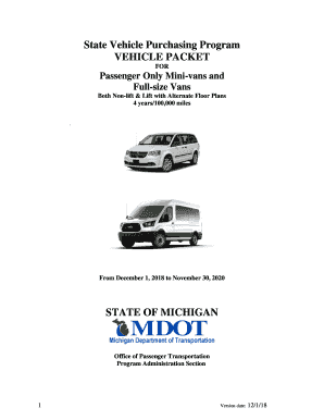 Fillable Online Full-size Van Vehicle Packet Fax Email Print - pdfFiller