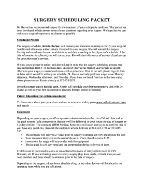 Fillable Online Pre-Op Packet Fax Email Print - pdfFiller