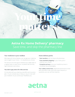 Fillable Online Aetna Rx Home Delivery pharmacy Save time, and skip the ...
