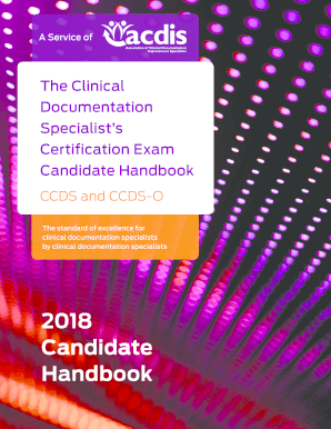 Fillable Online The Clinical Documentation Specialists Certification ...