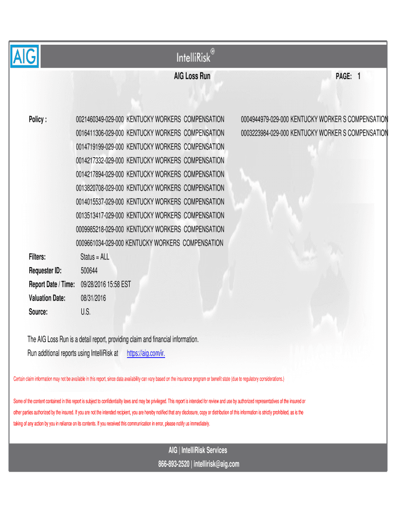 Fillable Online AIG/AIU Insurance Co. v. South Akers Mining Co, 192 S.W ...