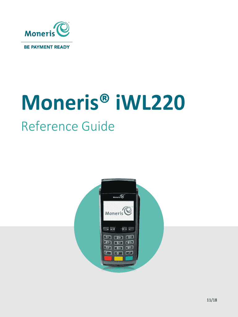 Fillable Online Moneris iWL220: Reference Guide Fax Email Print - pdfFiller