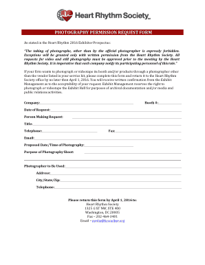 Fillable Online Photography Permission Request Form.docx Fax Email ...