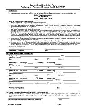 Fillable Online beneficiary designation form - ICMA-RC Fax Email Print - pdfFiller