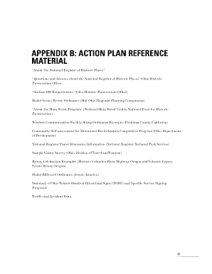 Fillable Online APPENDIX B: ACTION PLAN REFERENCE Fax Email Print ...